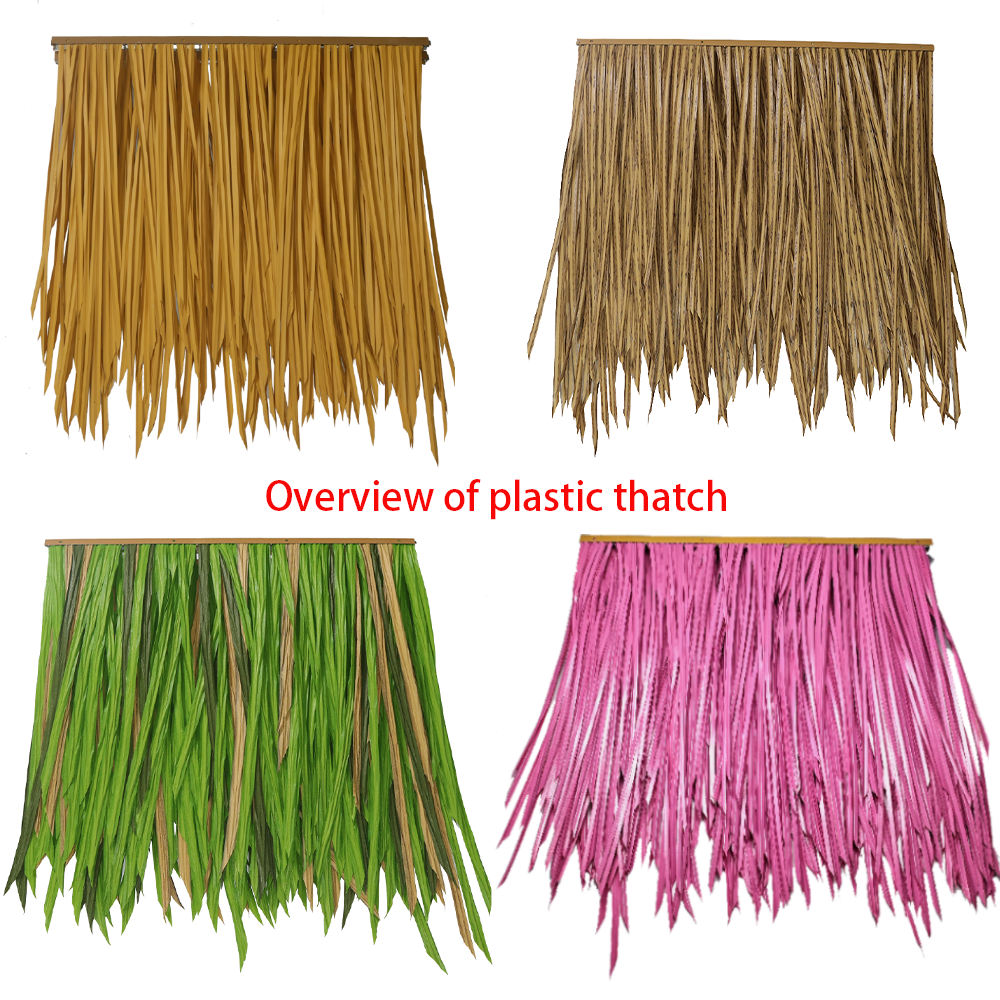 Overview of plastic thatch