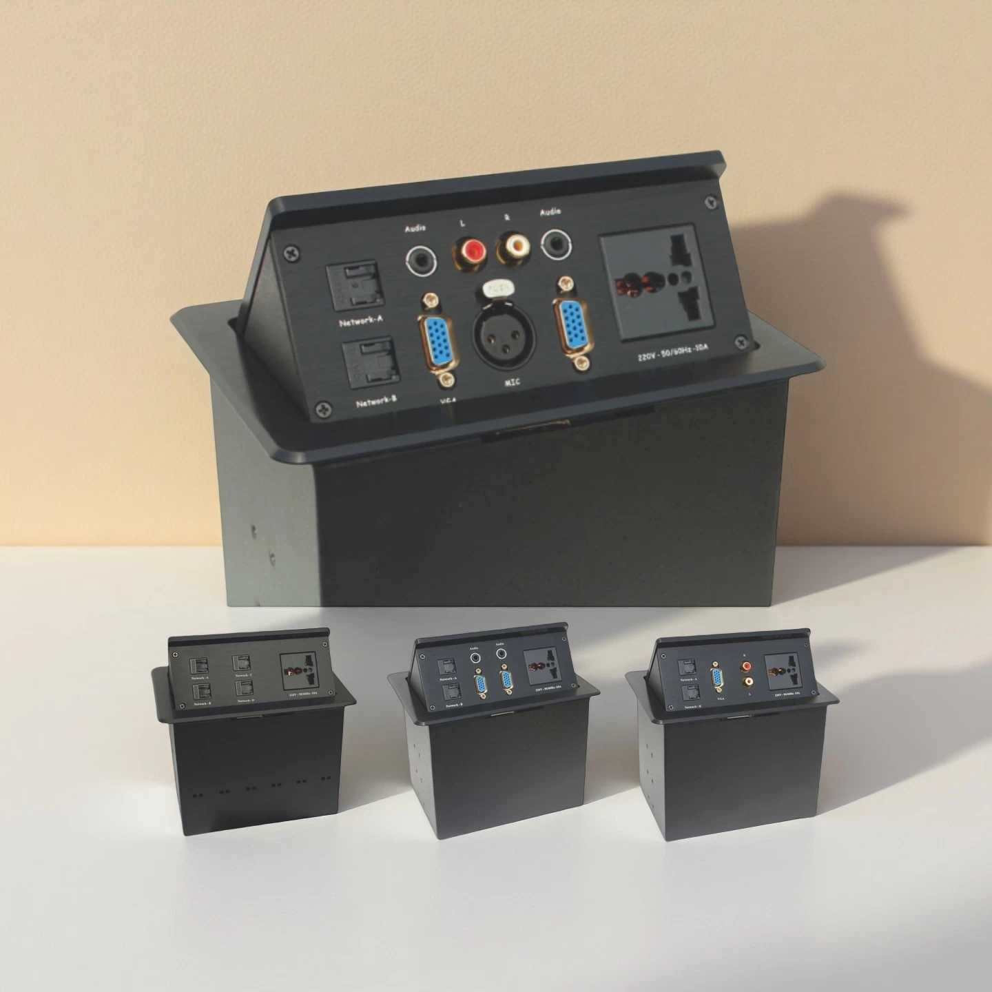 Desktop Socket HDS400 - 45 Degree Pop-Up Power Module for Conference ...