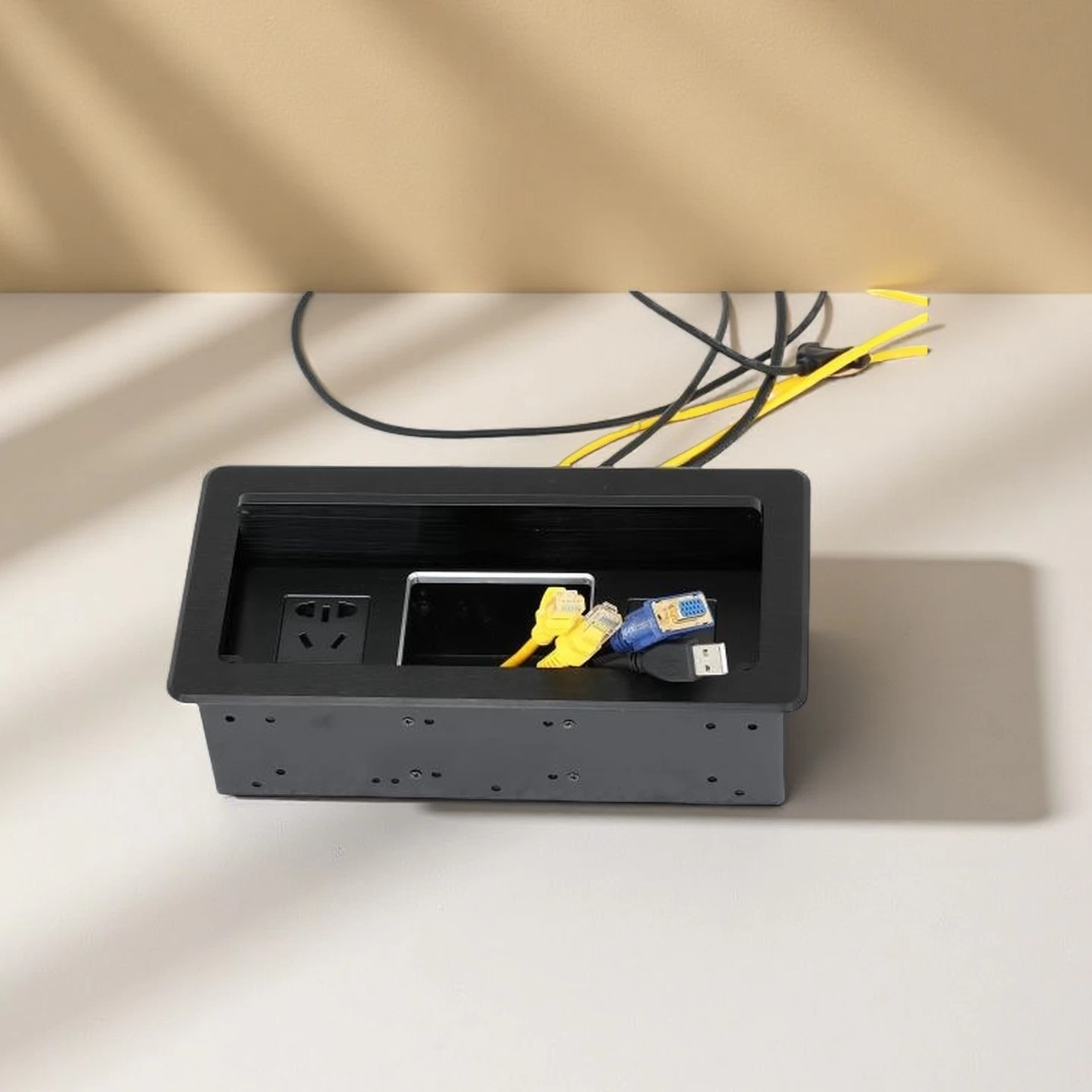 Desktop Socket HDS800 - Flip-Up Power Module for Conference Tables with ...